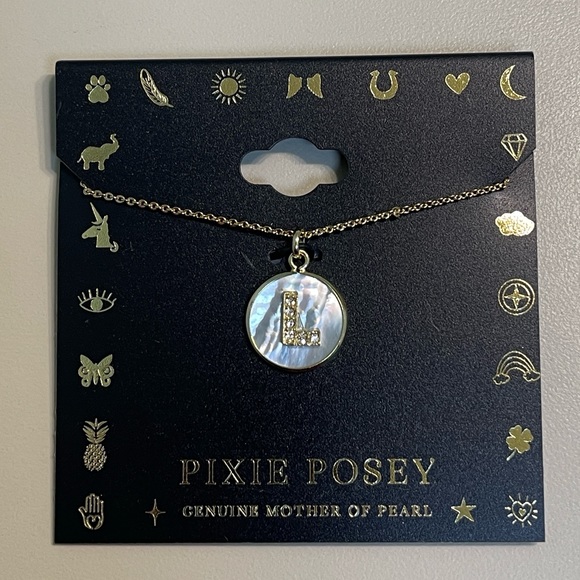 Pixie Posey | Jewelry | Pixie Posey 8k Gold Plated Genuine Mother Of ...